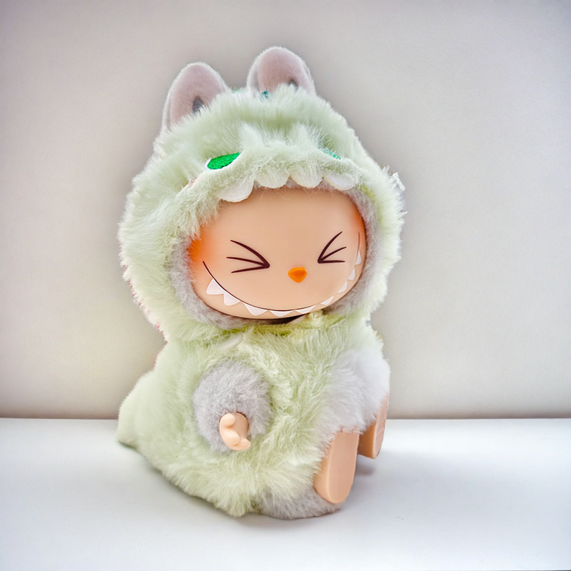 Labubu Mint Monster Outfit Set - Green Fluffy Character Costume – L&F World